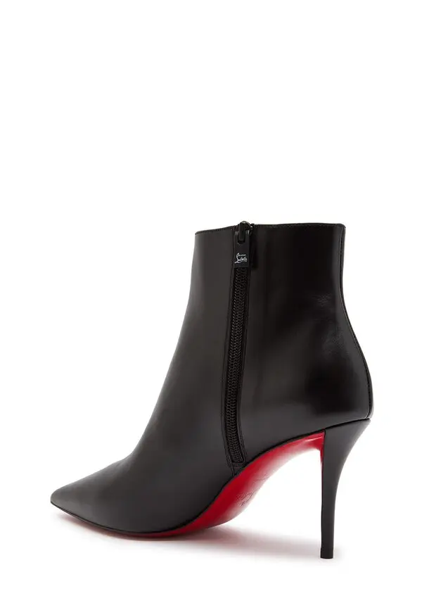 CHRISTIAN LOUBOUTIN Miss Z Booty 80 Leather Ankle Boots