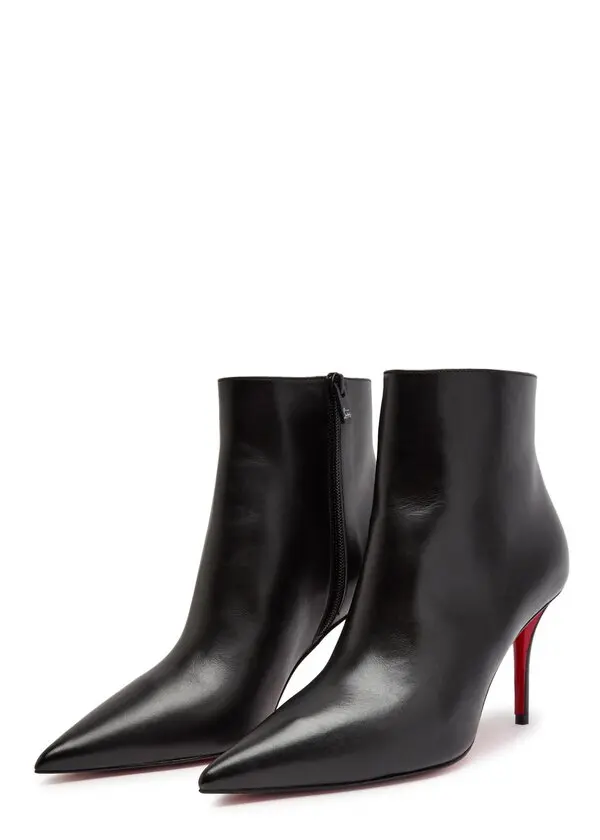 CHRISTIAN LOUBOUTIN Miss Z Booty 80 Leather Ankle Boots