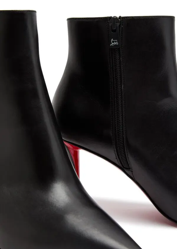 CHRISTIAN LOUBOUTIN Miss Z Booty 80 Leather Ankle Boots