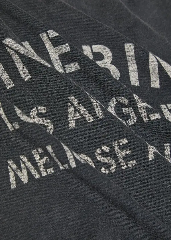 ANINE BING Cade Printed Cotton T-shirt