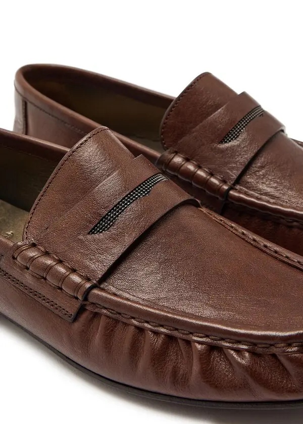 Brunello Cucinelli Leather Loafers