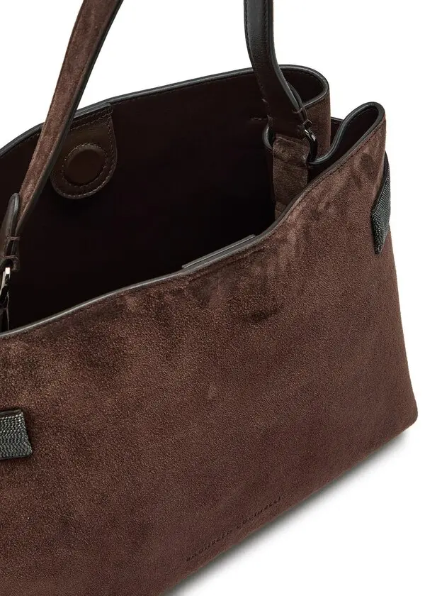 Brunello Cucinelli Suede Tote Bag