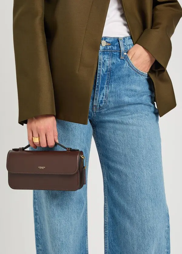 COACH Elora Leather Top Handle Bag