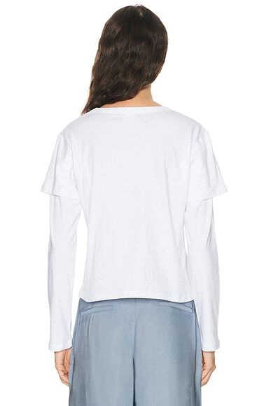 LESET Margo Layered Long Sleeve Tee