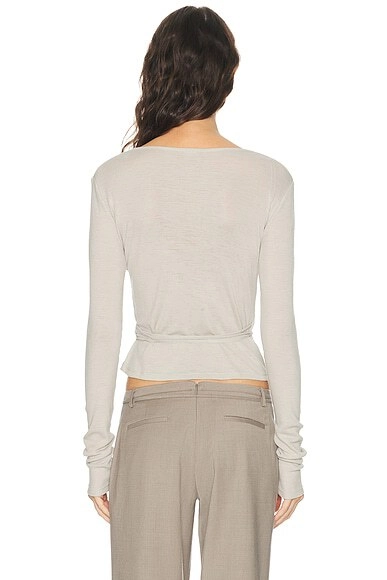 ST. AGNI Baby Wool Wrap Top