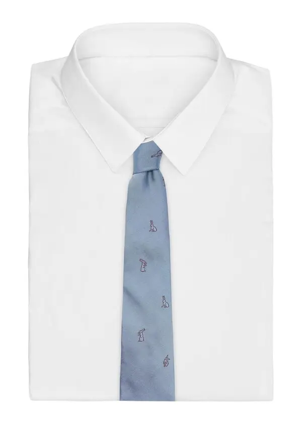 Paul Smith Rabbit Silk-twill Tie