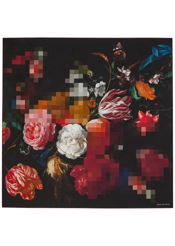 Dries Van Noten Floral-print Silk Scarf