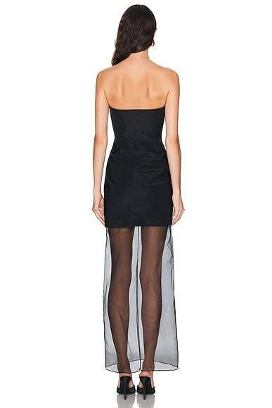 Carolina Herrera Strapless Draped Gown