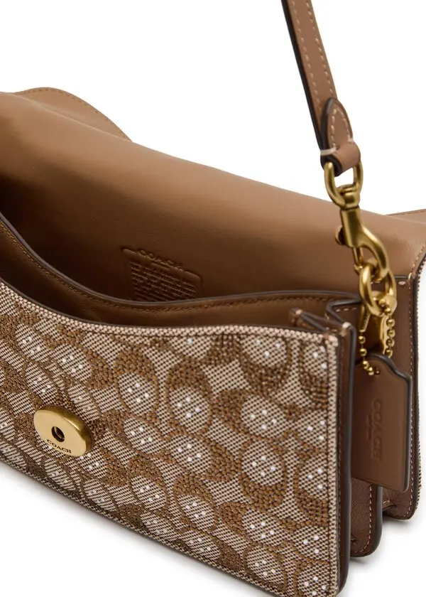 COACH Tabby 26 Embellished Leather Shoulder Bag