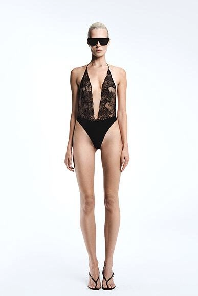 Revolve Alouette Bodysuit - Black