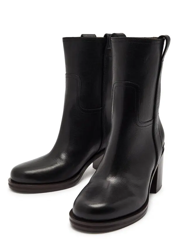 Brunello Cucinelli 75 Leather Ankle Boots