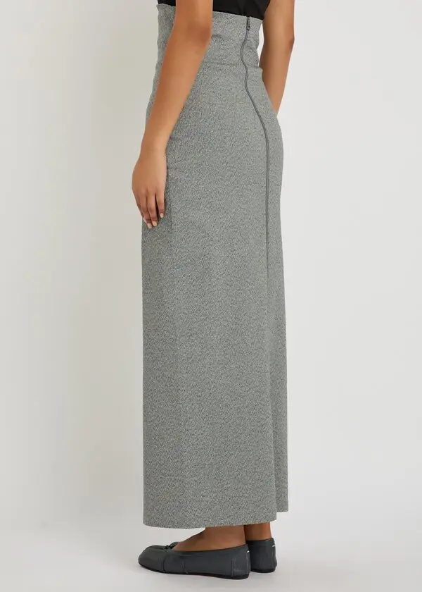 Issey Miyake Sculptured Paper-blend Maxi Skirt