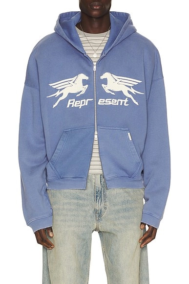 REPRESENT Pegasus Zip Through Hoodie