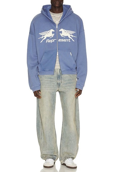 REPRESENT Pegasus Zip Through Hoodie