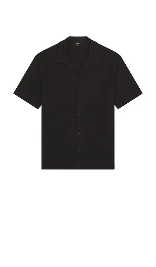 Vince Mesh Knit Cotton Blend Cabana Shirt In . Also
