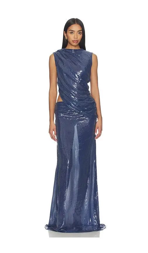 DEME BY GABRIELLA The Spencer Dress - Blue