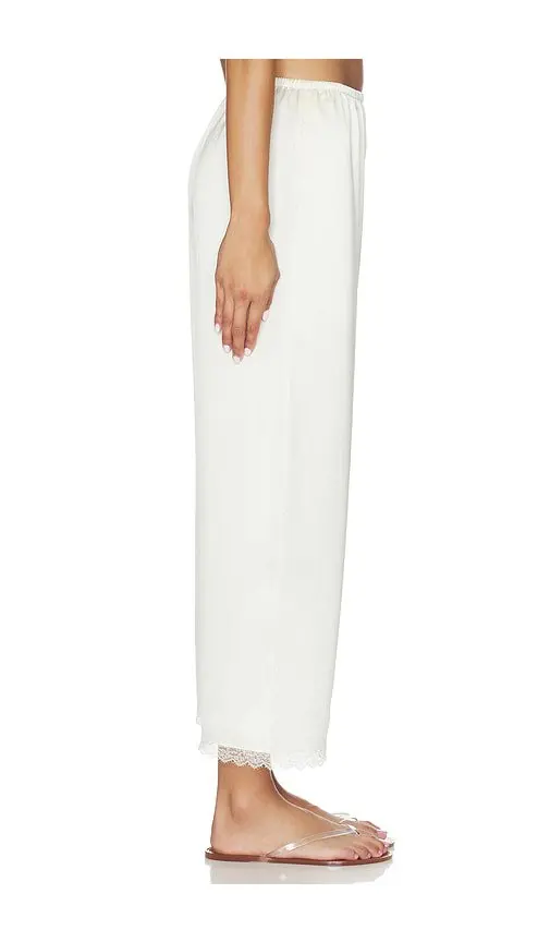 LESET Barb Lace Crop Pant In . Also