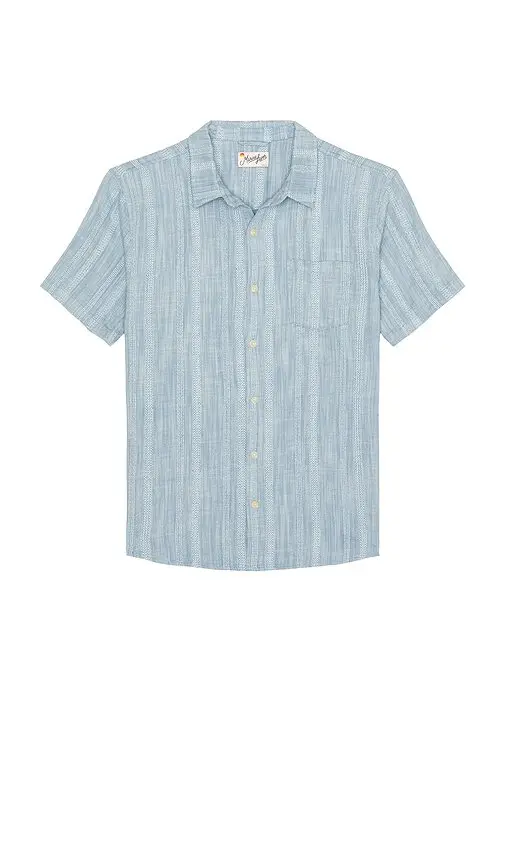Marine Layer Classic Stretch Selvage Shirt In . Also - Blue