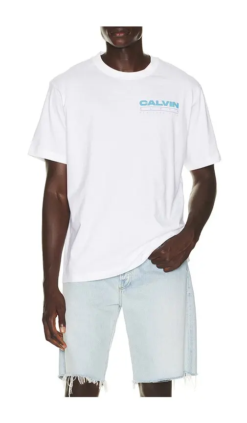 Calvin Klein Disc Stack Graphic Tee In . Also