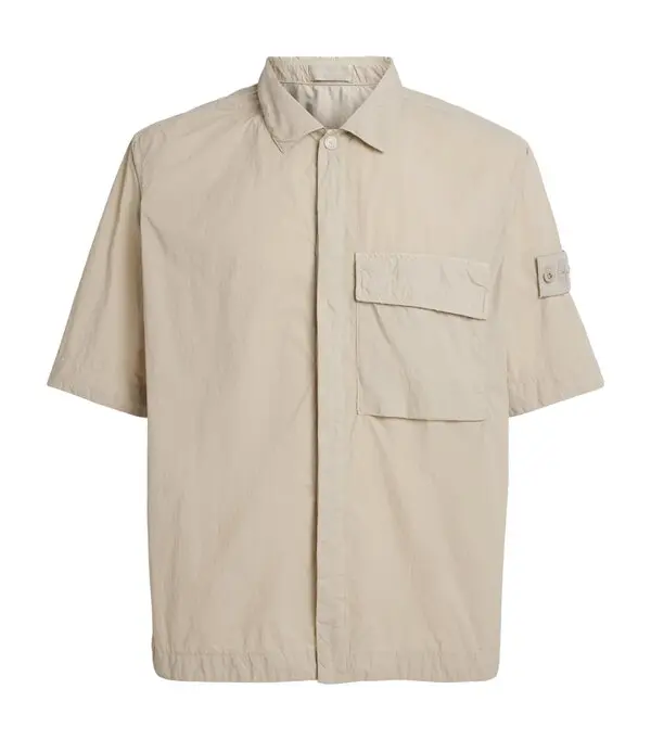 Stone Island Nylon Short-sleeve Shirt - Beige