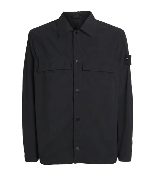 Stone Island Nylon Tela Overshirt - Black