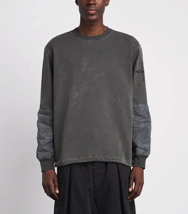 Stone Island Cotton Dyed Vanisé Sweatshirt