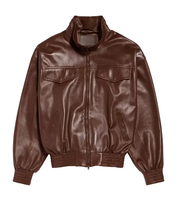 Balenciaga Leather Blouson Jacket