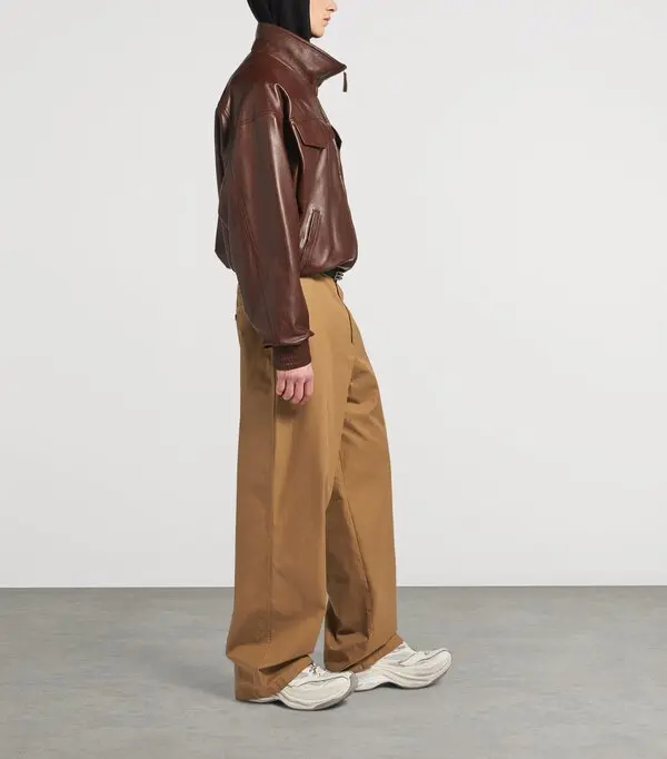 Balenciaga Leather Blouson Jacket