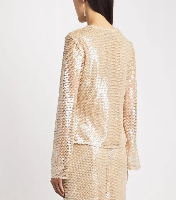 TOCCIN Sequinned Zuri Blouse