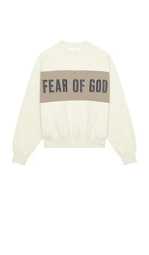 Fear Of God Cropped Relaxed Panelled Sweatshirt