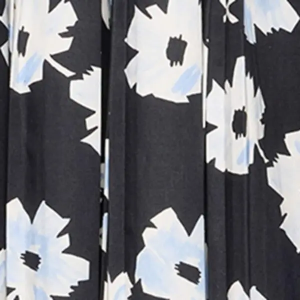 Prada Cotton Pleated Midi Skirt