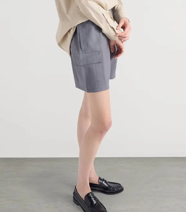 Prada Virgin Wool-mohair Shorts
