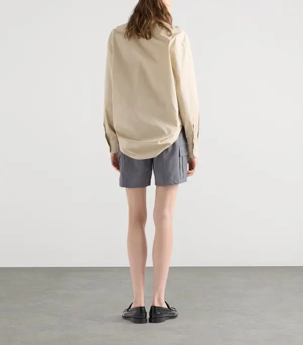 Prada Virgin Wool-mohair Shorts