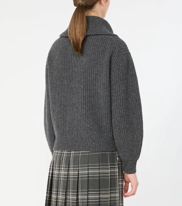 Max Mara Virgin-wool Quarter-zip Sweater