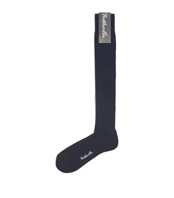 Pantherella Merino Wool-blend Ribbed Socks