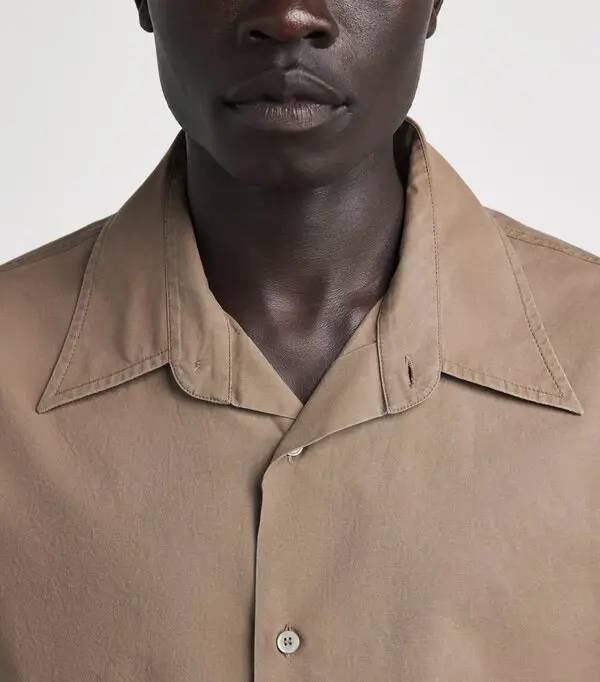 MAISON MARGIELA Cotton Short-sleeve Shirt - Beige