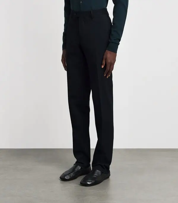 LARDINI Stretch-cotton Tailored Trousers