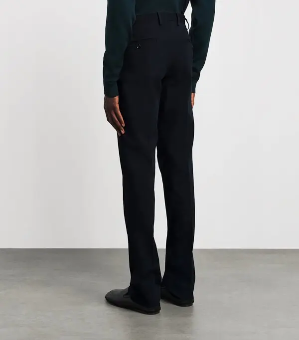 LARDINI Stretch-cotton Tailored Trousers