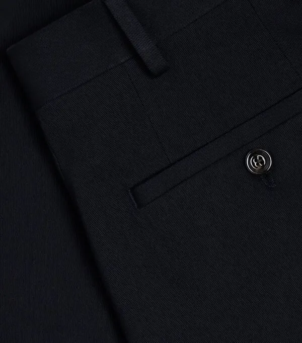 LARDINI Stretch-cotton Tailored Trousers
