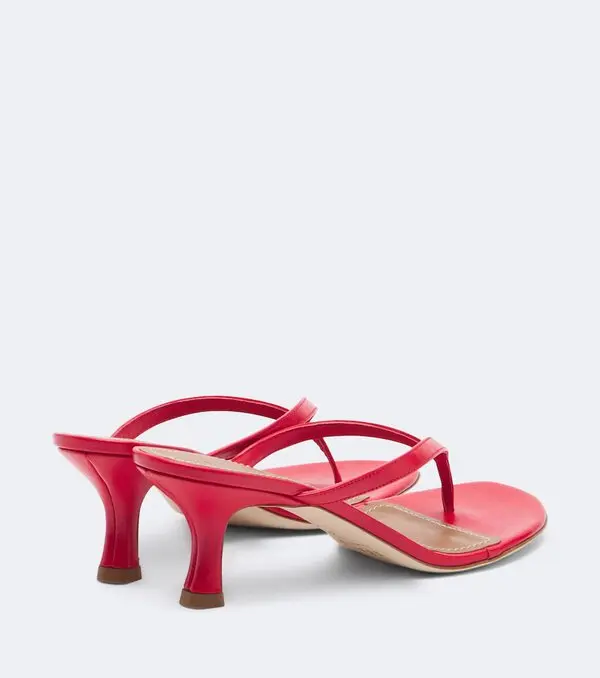 Staud Freja Leather Thong Sandals