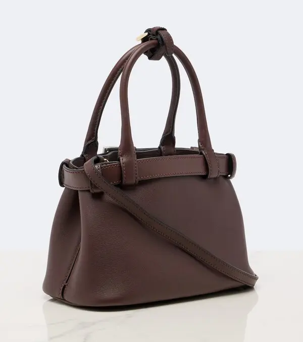 Prada Buckle Small Leather Top-handle Bag