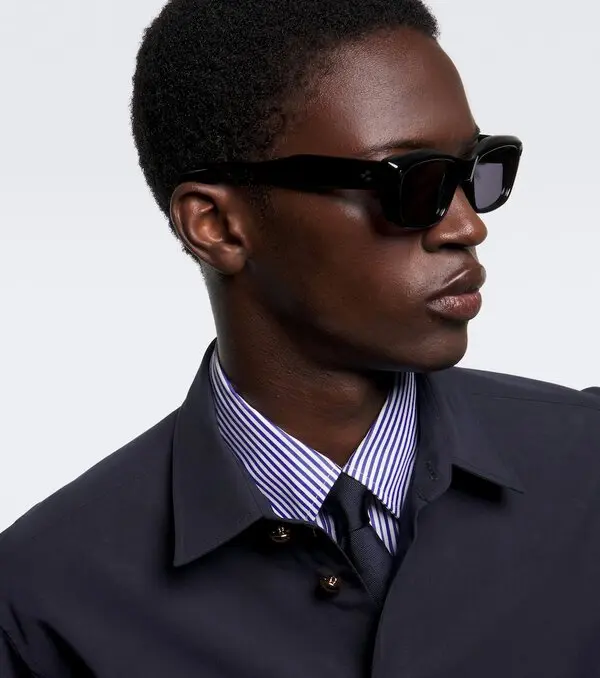 JACQUES MARIE MAGE Corniche Rectangular Sunglasses - Black