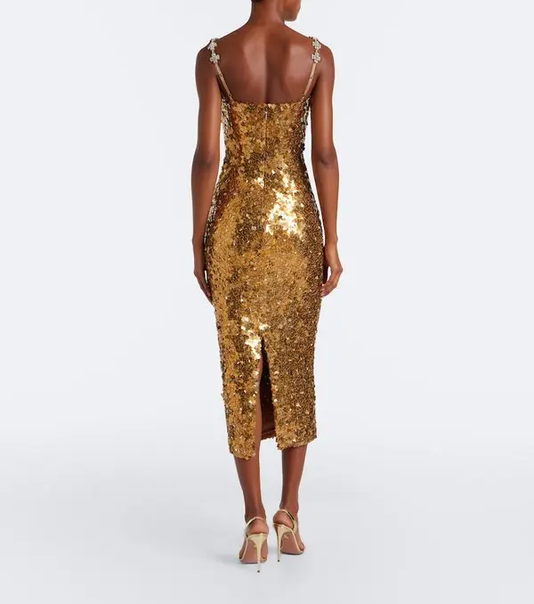Rachel Gilbert Karter Sequined Cocktail Dress