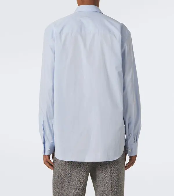 Dries Van Noten Cotton Poplin Shirt With Tie