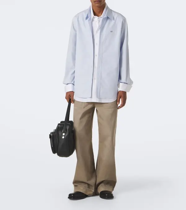 Acne Studios Cotton Twill Wide-leg Pants