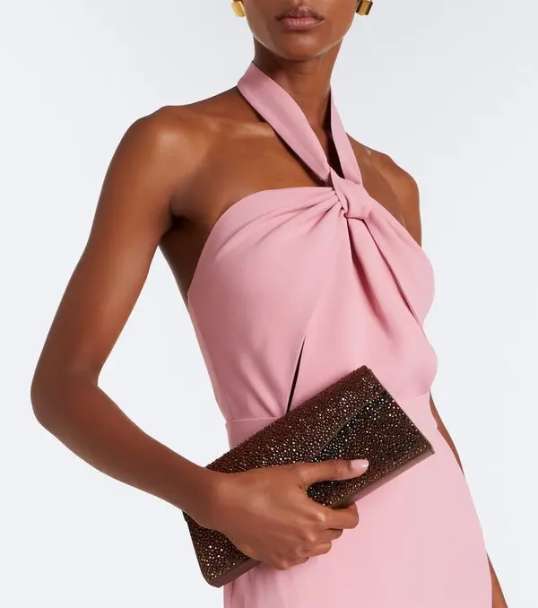 Elie Saab Crystal-embellished Clutch