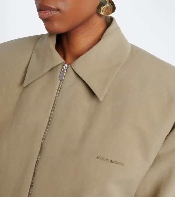 Magda Butrym Cotton Twill Blouson Jacket
