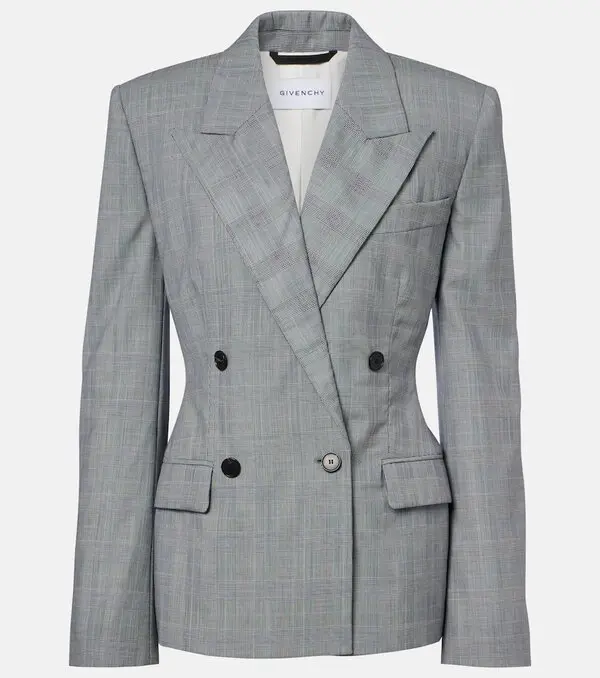 Givenchy Checked Wool Jacket