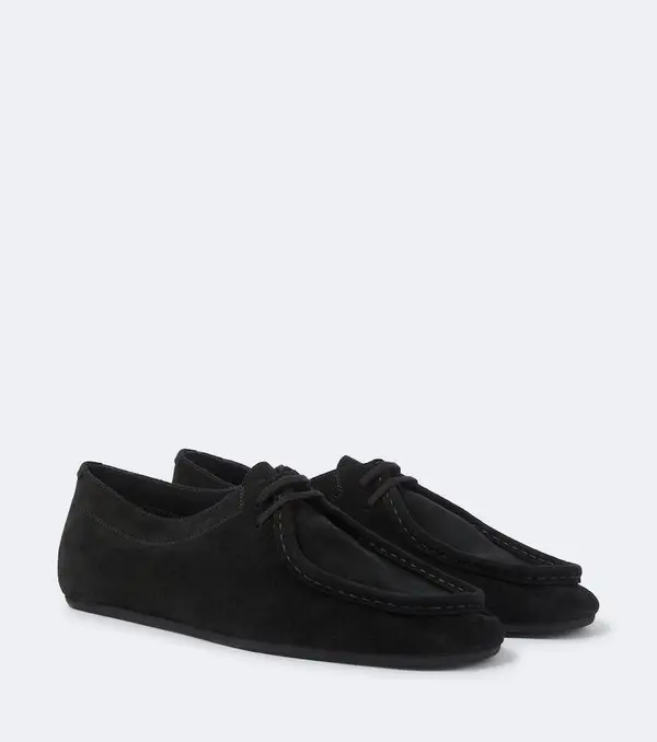 JIL SANDER Hood Suede Moccasins