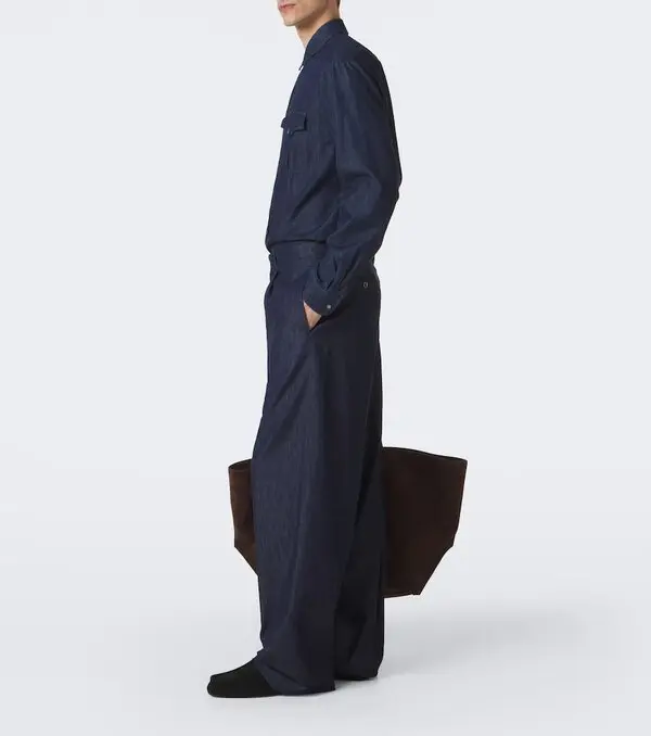 JIL SANDER Hood Suede Moccasins